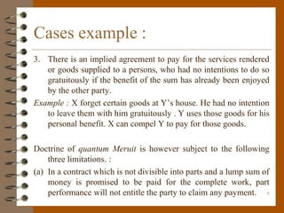 Quantum meruit for BBA students | PPTX