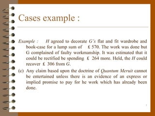 Quantum meruit for BBA students | PPTX