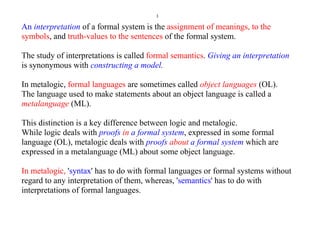 Metalogic: The non-algorithmic side of the mind | PPT