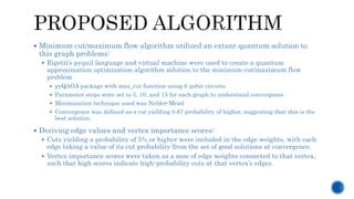 Quantum-Min-Cut/Max-Flow-Based Vertex Importance Ranking | PPTX