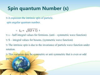 Quantum numbers | PPTX