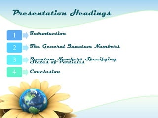 Quantum numbers | PPTX
