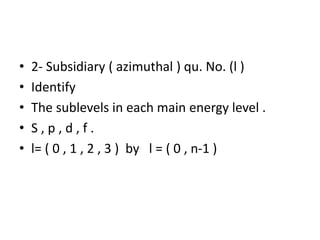 Quantum numbers | PPTX
