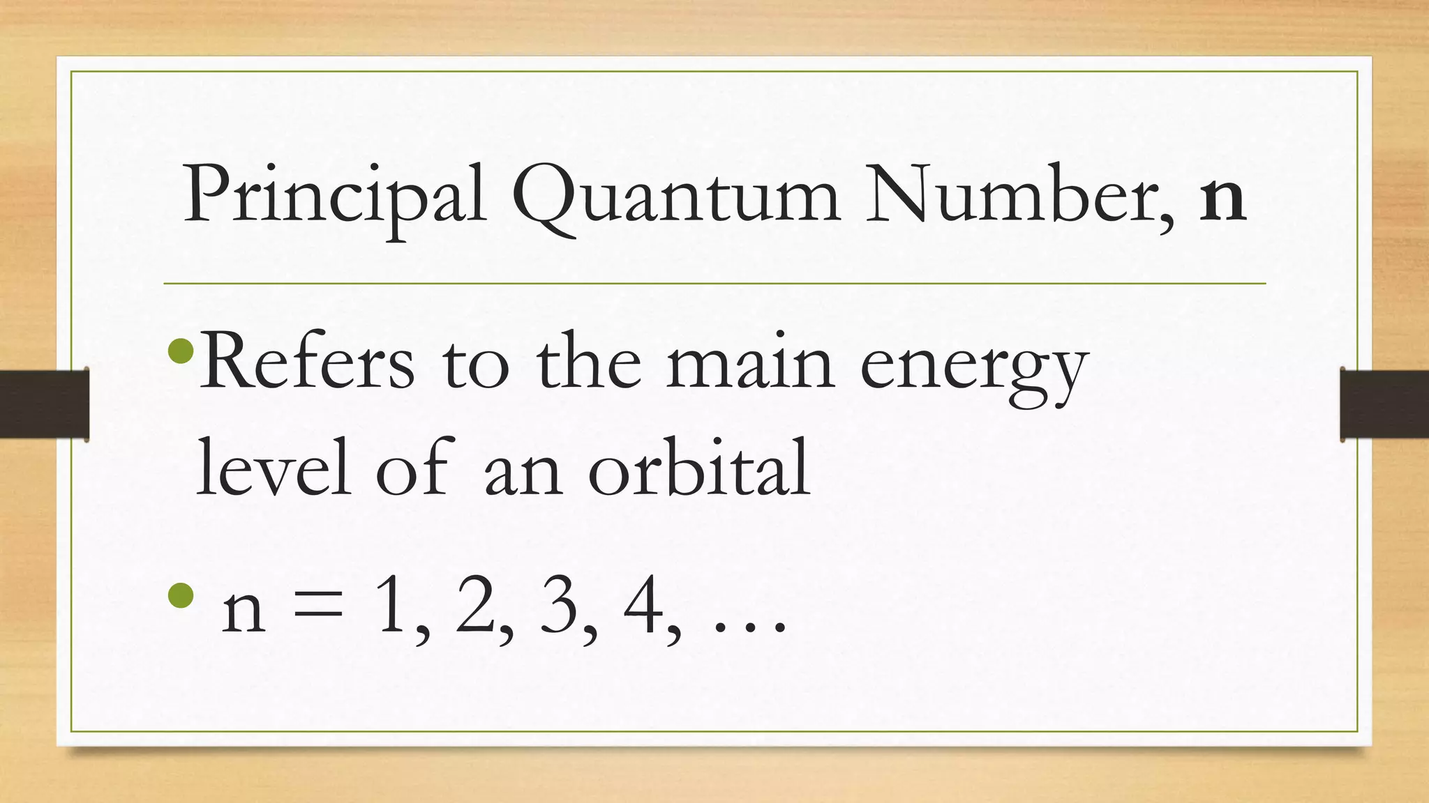 Quantum numbers | PPTX