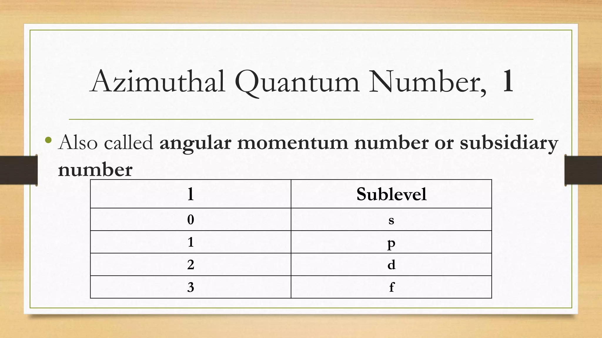 Quantum numbers | PPTX