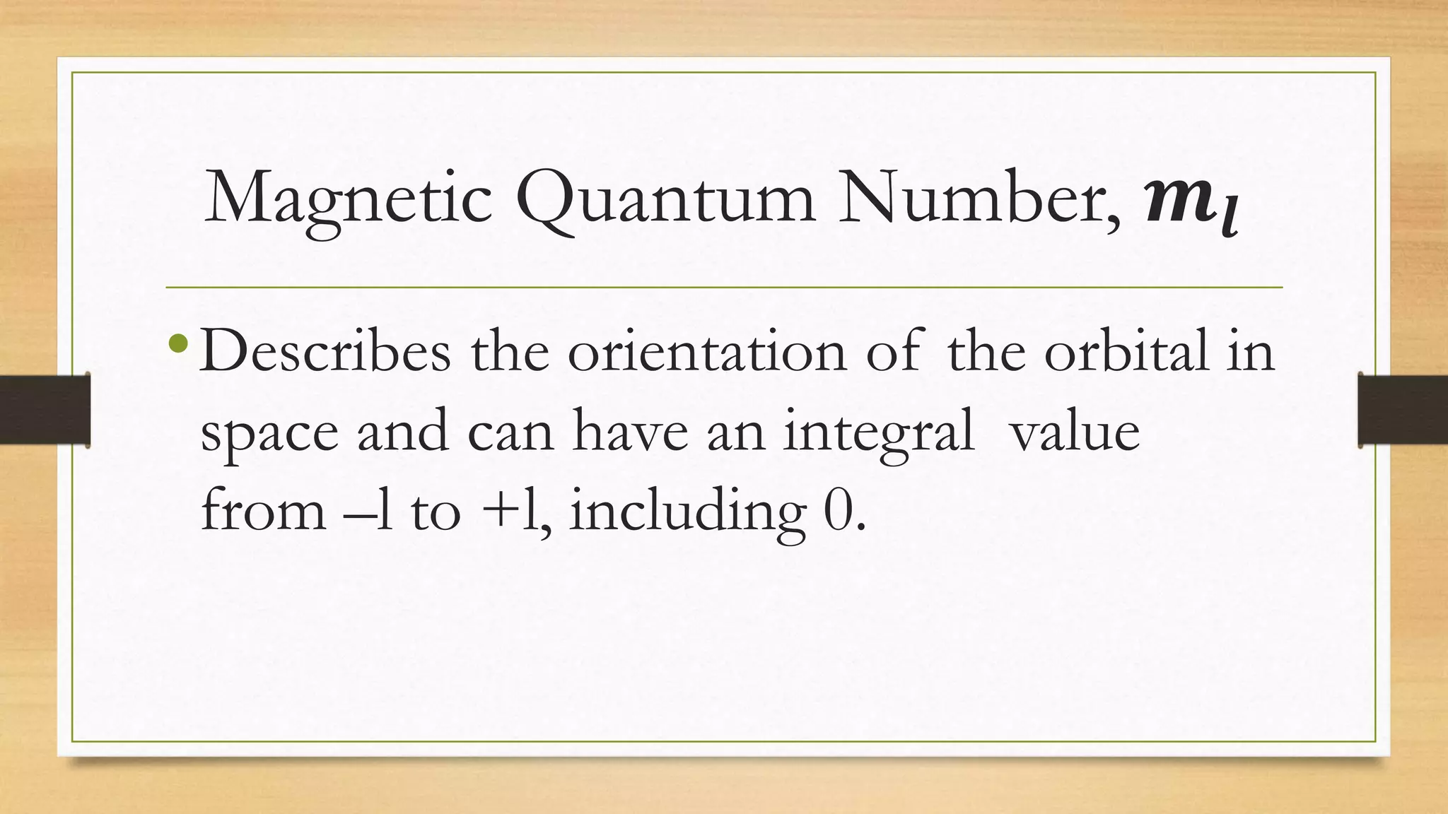Quantum numbers | PPTX