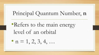 Quantum numbers | PPTX