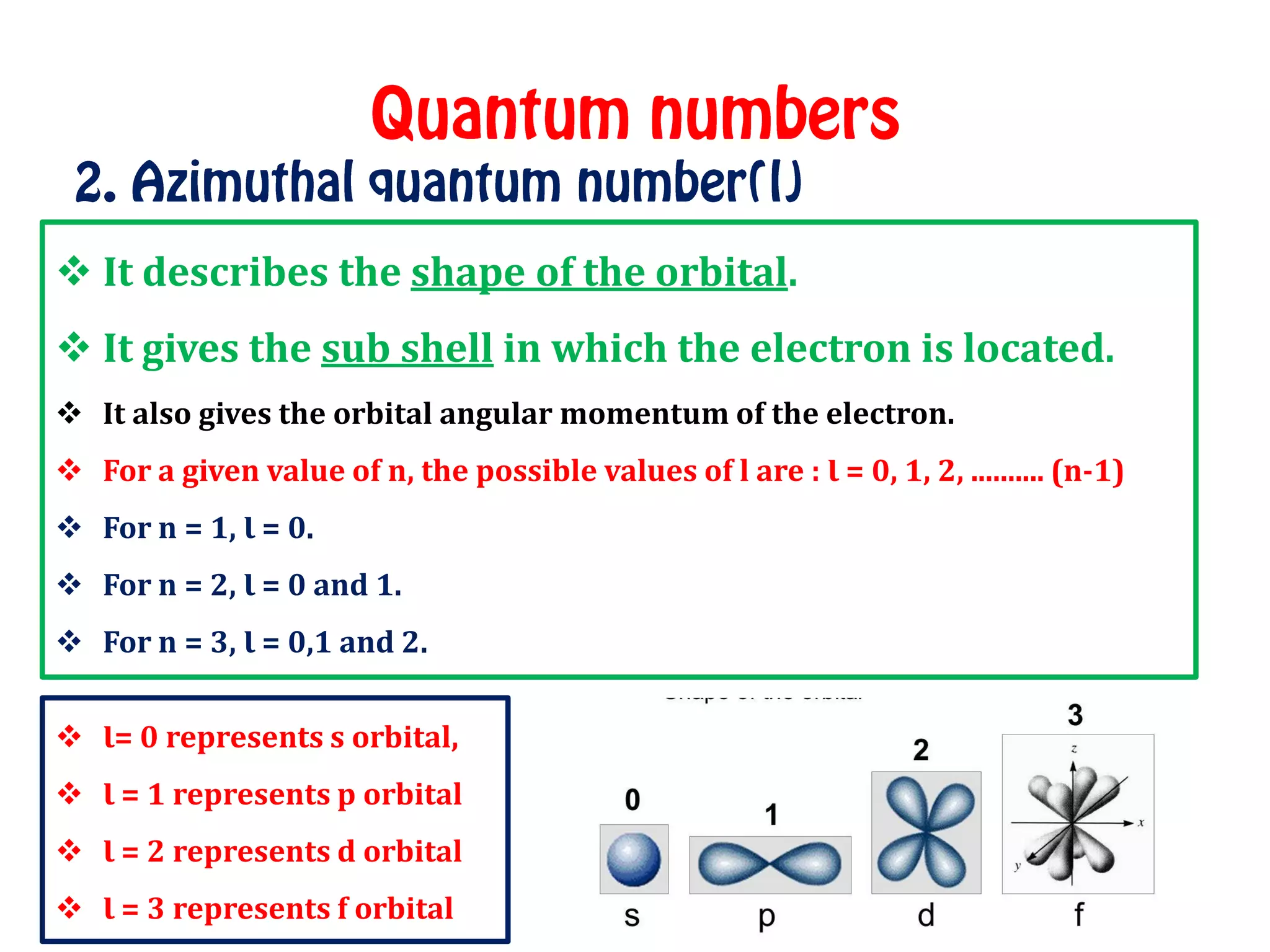 Quantum numbers | PDF
