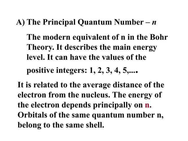 Quantum Numbers.ppt | Chemistry | Science