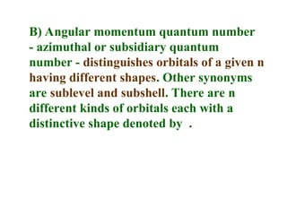 Quantum Numbers.ppthhhhhhhhhhhhhhhhhhhhhhh | PPT | Chemistry | Science
