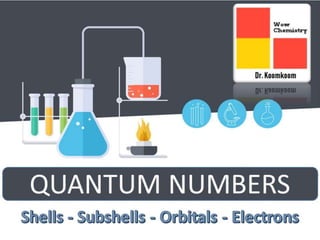 Quantum numbers shells-subshells-orbitals-electrons | PPTX