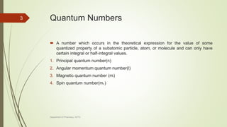 Quantum numbers and its roles in nmr | PPTX