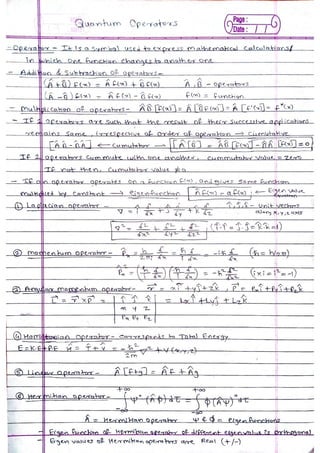 Quantum Operators | PDF