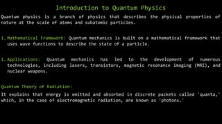 Quantum Physics & Mechanicsiuytrewqasdfg | PDF