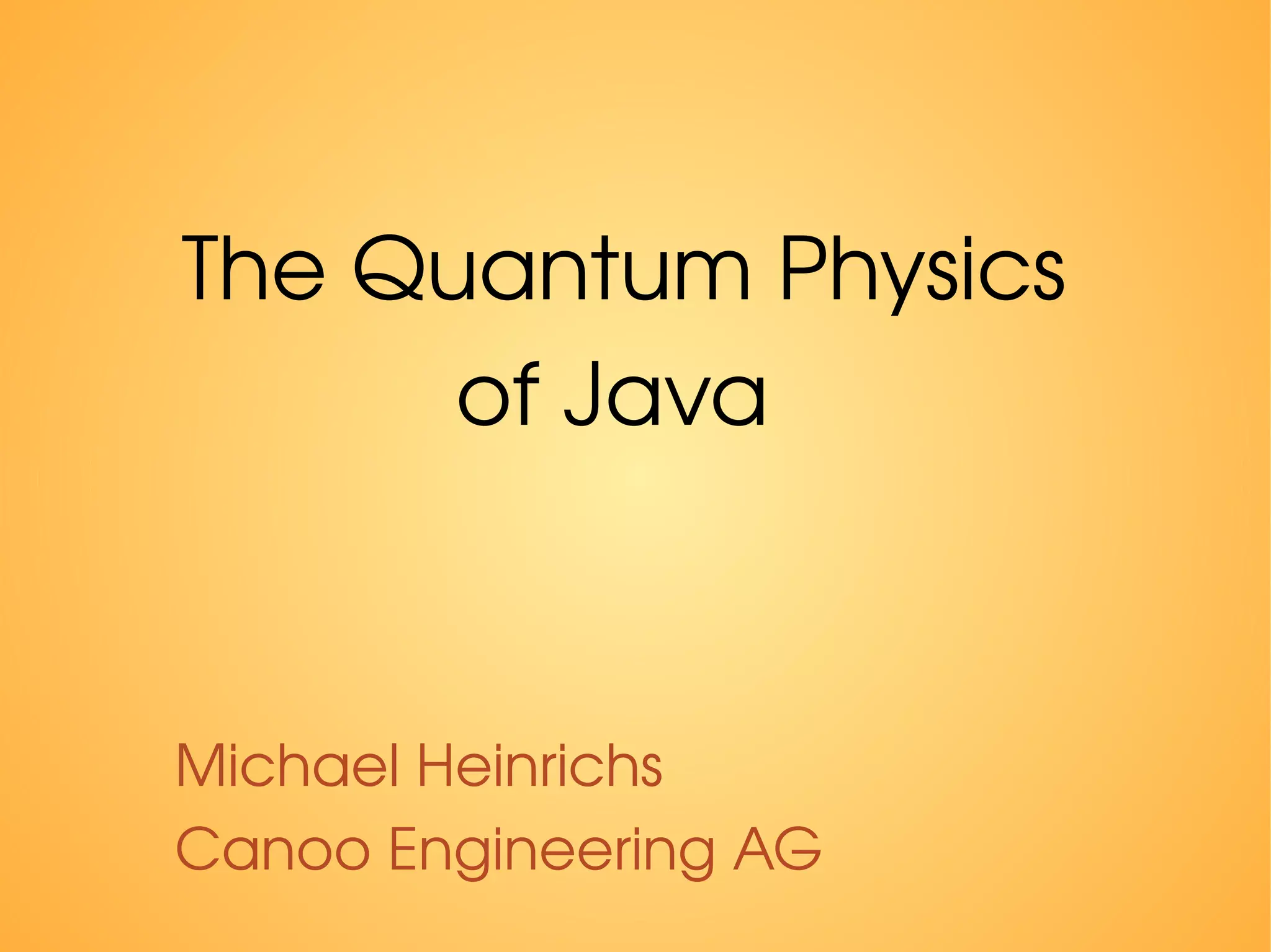 The Quantum Physics of Java | PDF | Programming Languages | Computing
