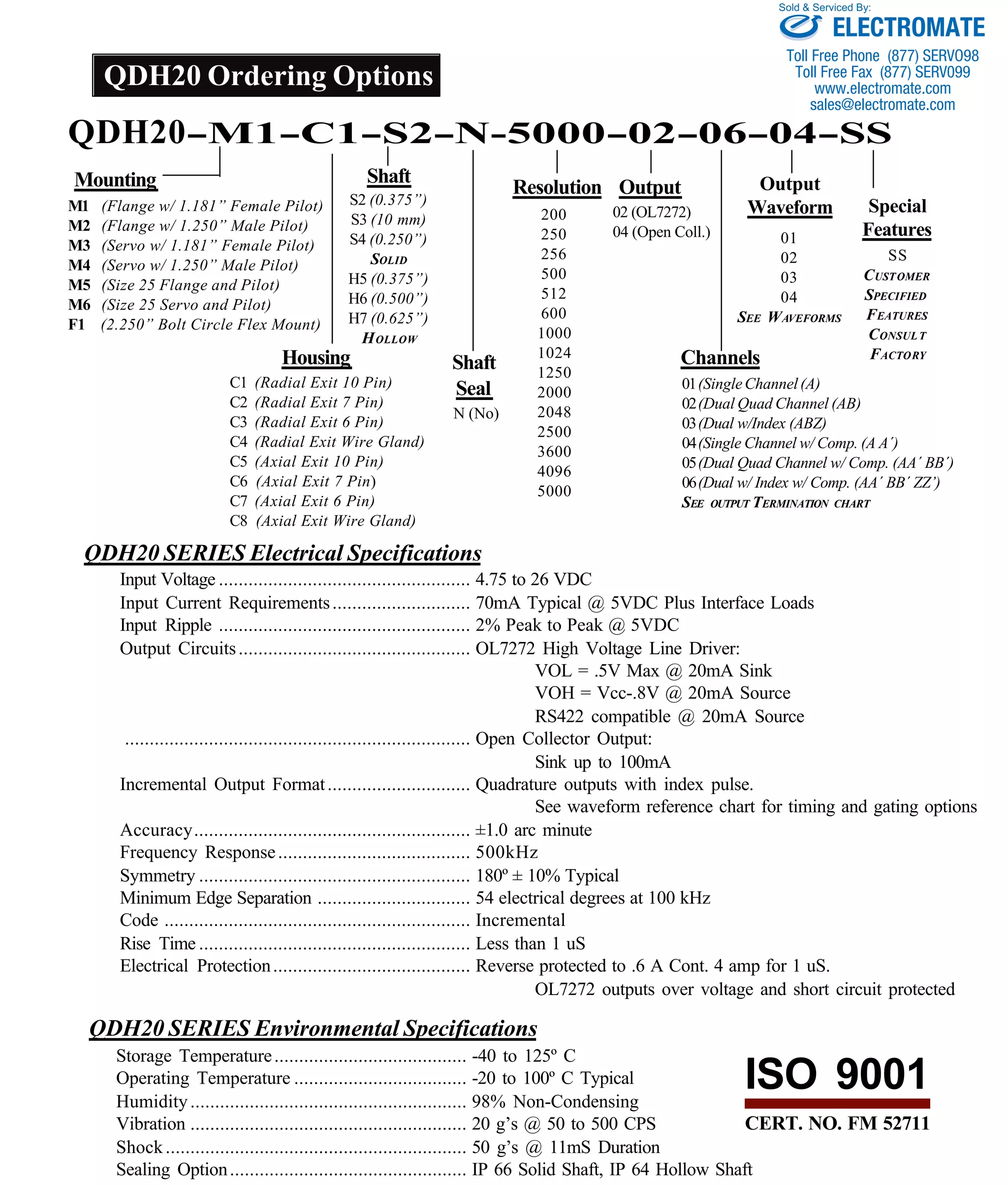 Quantum qdh20 specsheet | PDF