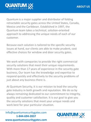 Quantum security solutions for gas station and convenience stores. | PDF