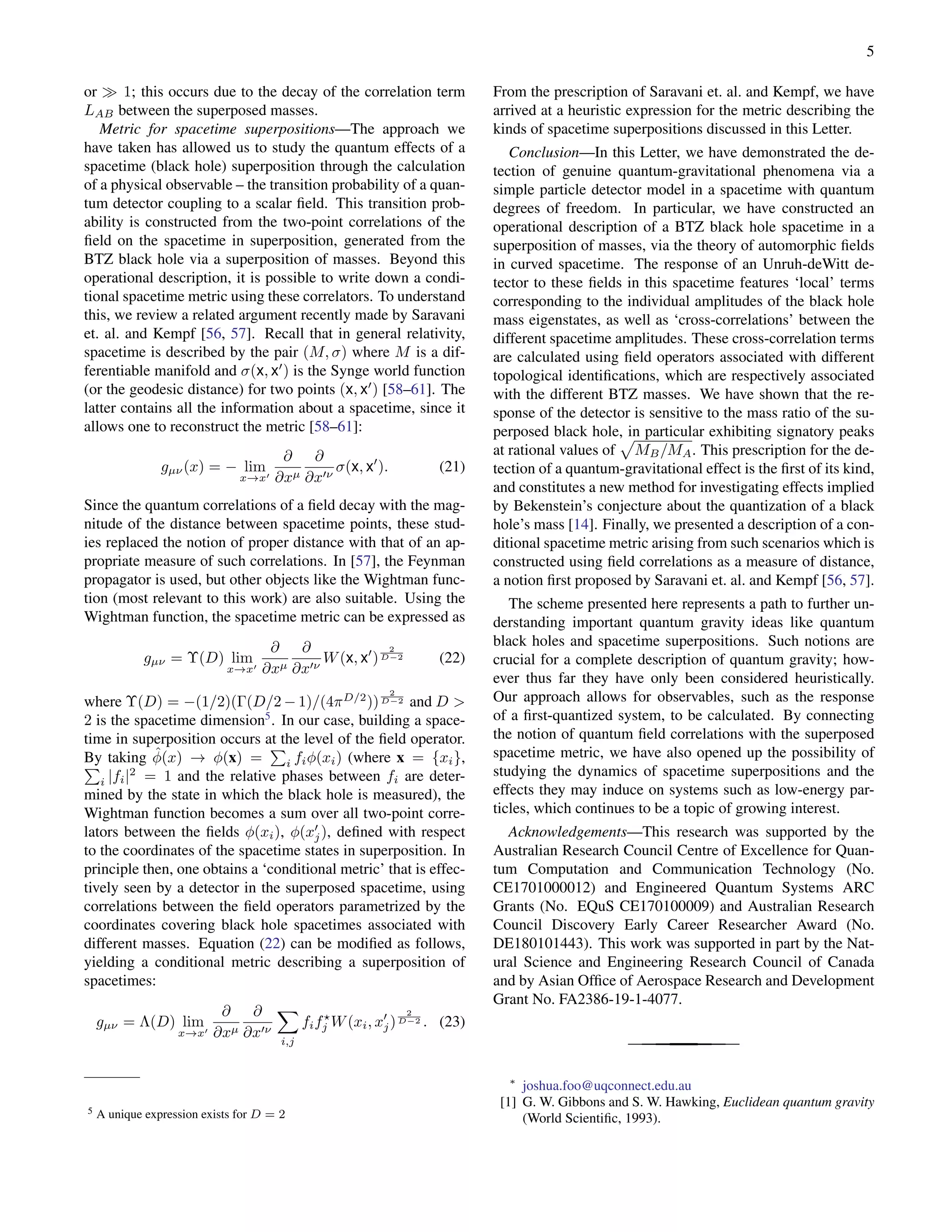 Quantum signatures of black hole mass superpositions | PDF