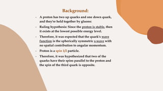 Spin of electron and proton | PPTX