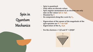 Spin of electron and proton | PPTX