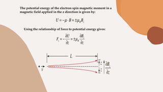 Spin of electron and proton | PPTX