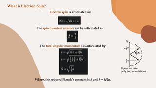 Spin of electron and proton | PPTX
