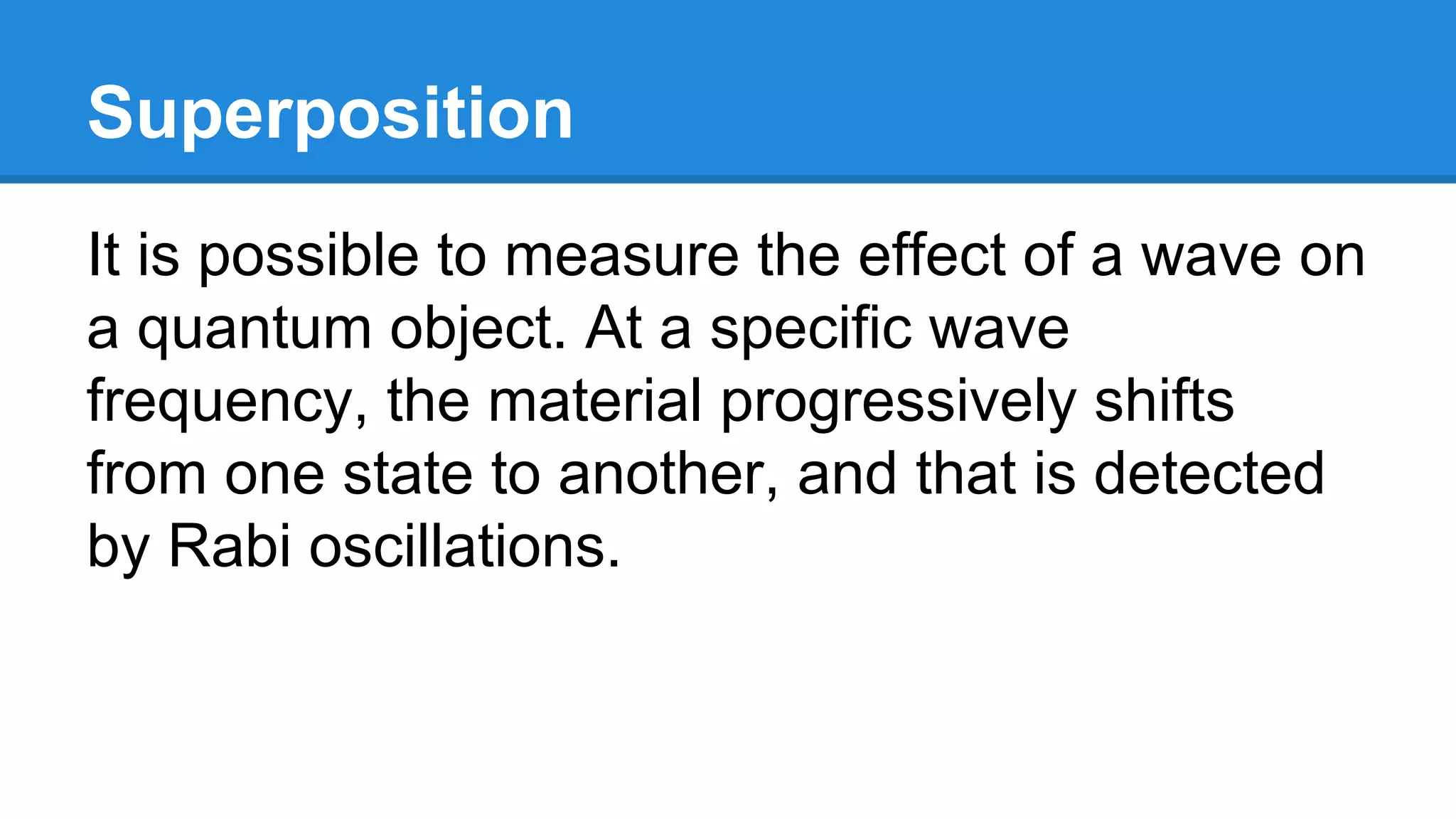 Quantum superposition | Overview | PDF