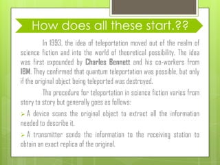 Quantum teleportation | PPTX
