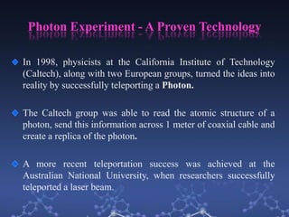 Quantum teleportation | PPTX