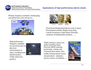 How to precisely measure time in spacecrafts | PPT