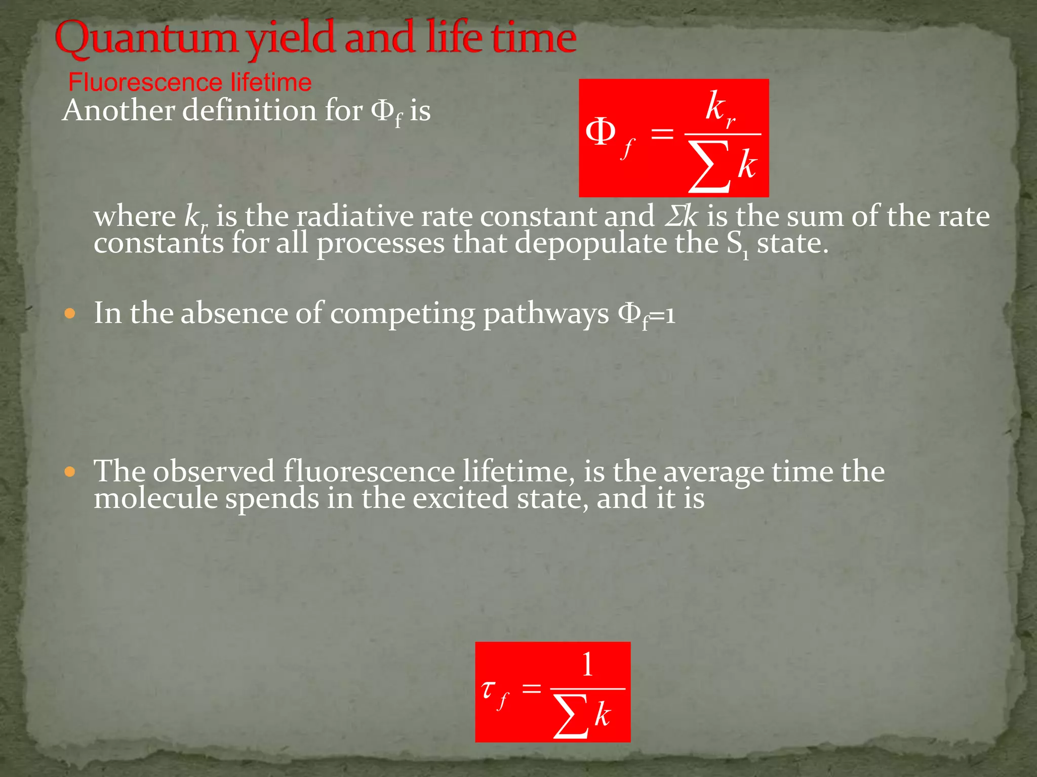 Quantum yeild | PPTX