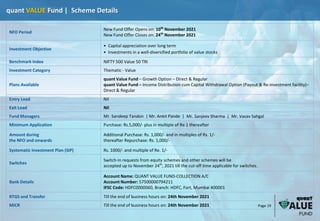 Quant Value fund | PDF