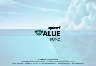 Quant Value fund | PDF