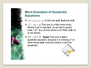Quardratic equation | PPTX