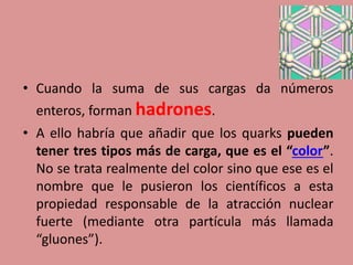 TIPOSDEQUARKS A LO LARGO DE LA HISTORIAA | PPTX