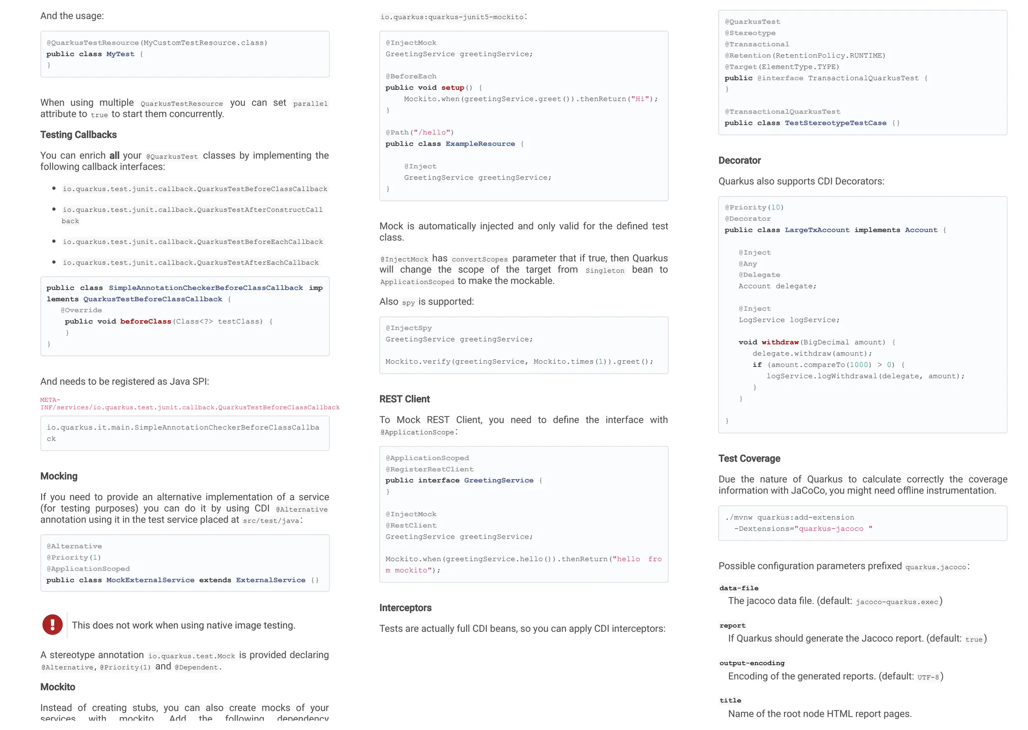 Quarkus Annonation And Commands Cheat Sheet Pdf Programming Languages Computing