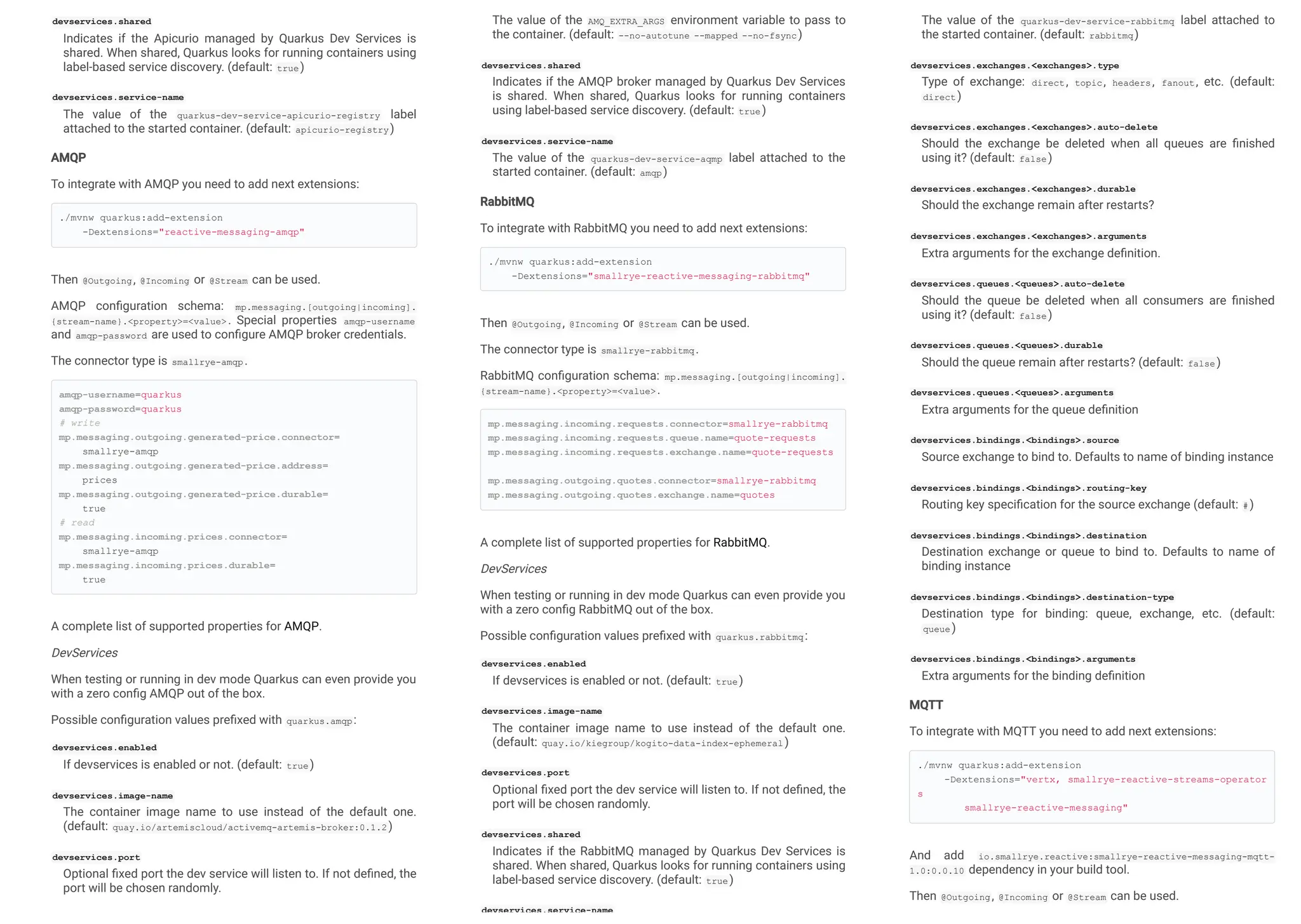 Quarkus Annonation And Commands Cheat Sheet Pdf Programming Languages Computing