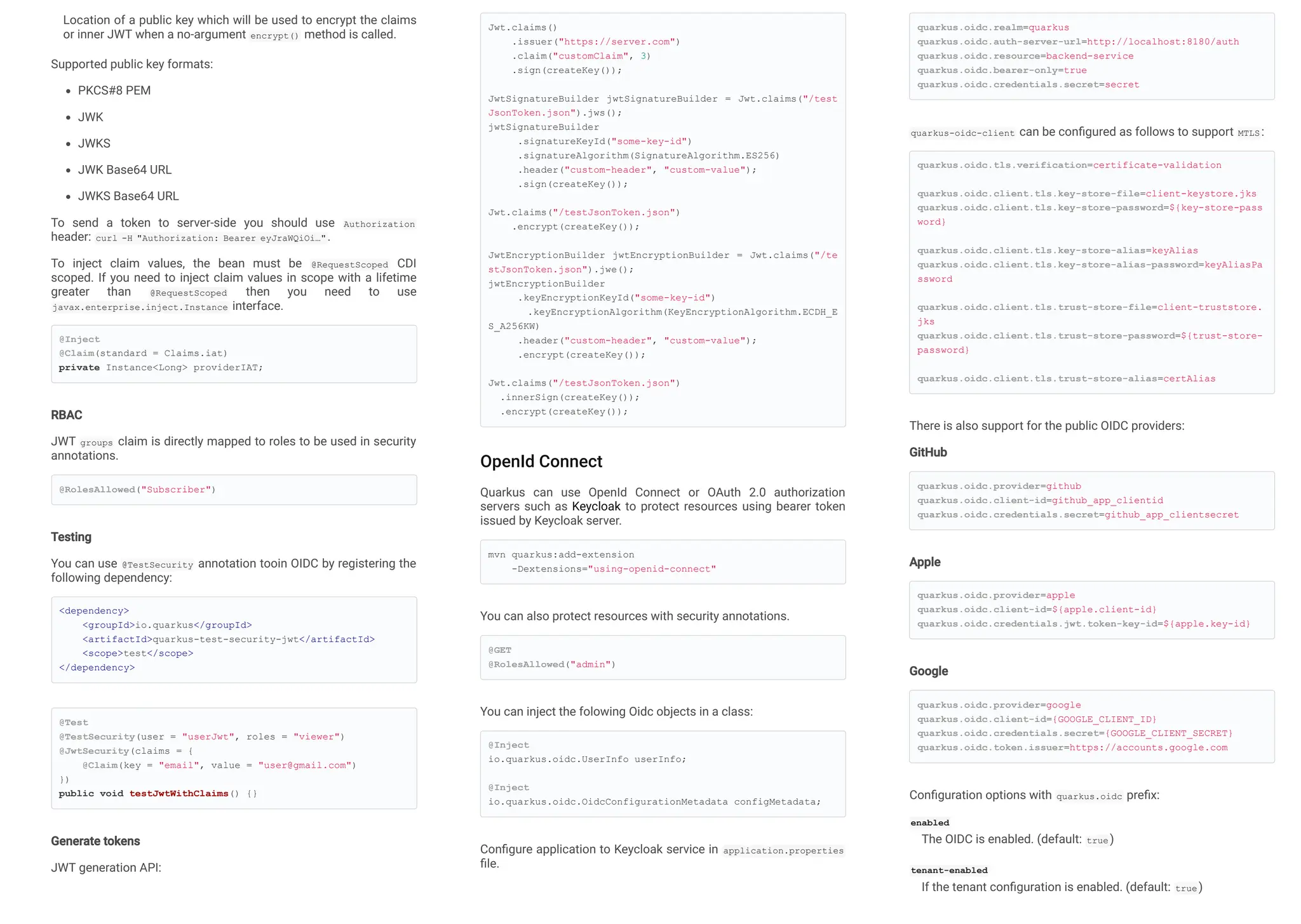Quarkus Annonation and Commands Cheat Sheet | PPT