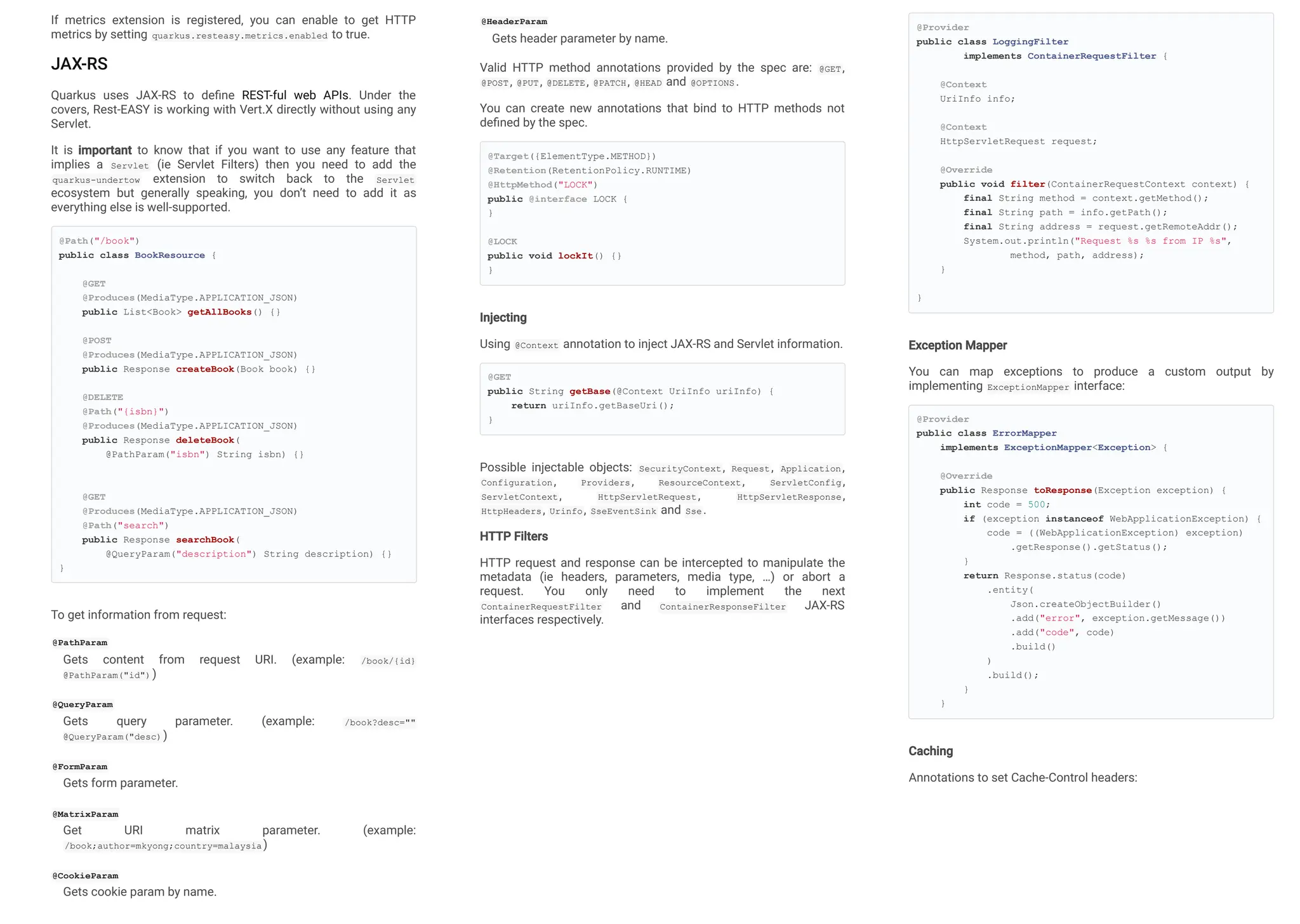 Quarkus Annonation and Commands Cheat Sheet | PPT