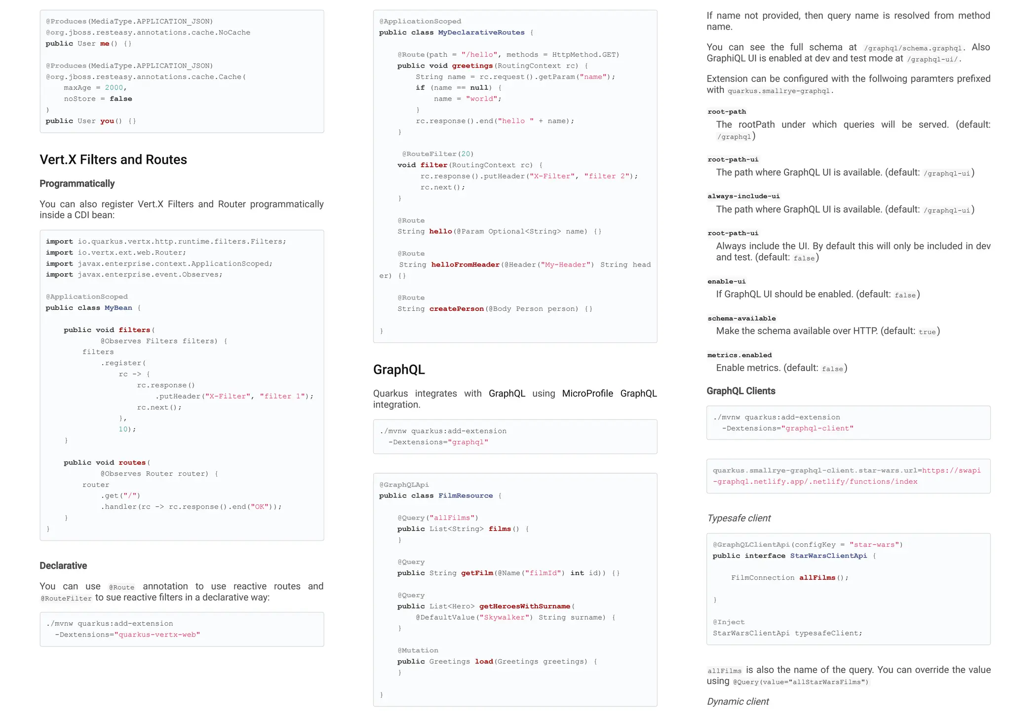 Quarkus Annonation And Commands Cheat Sheet Ppt