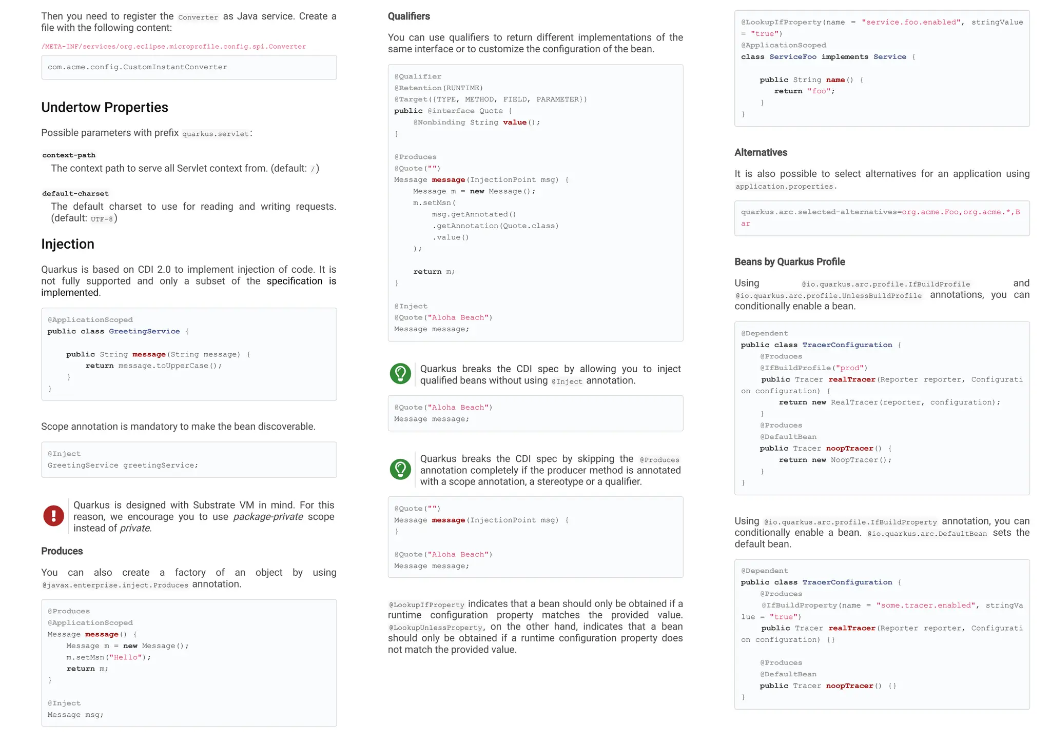 Quarkus Annonation And Commands Cheat Sheet Pdf Programming Languages Computing
