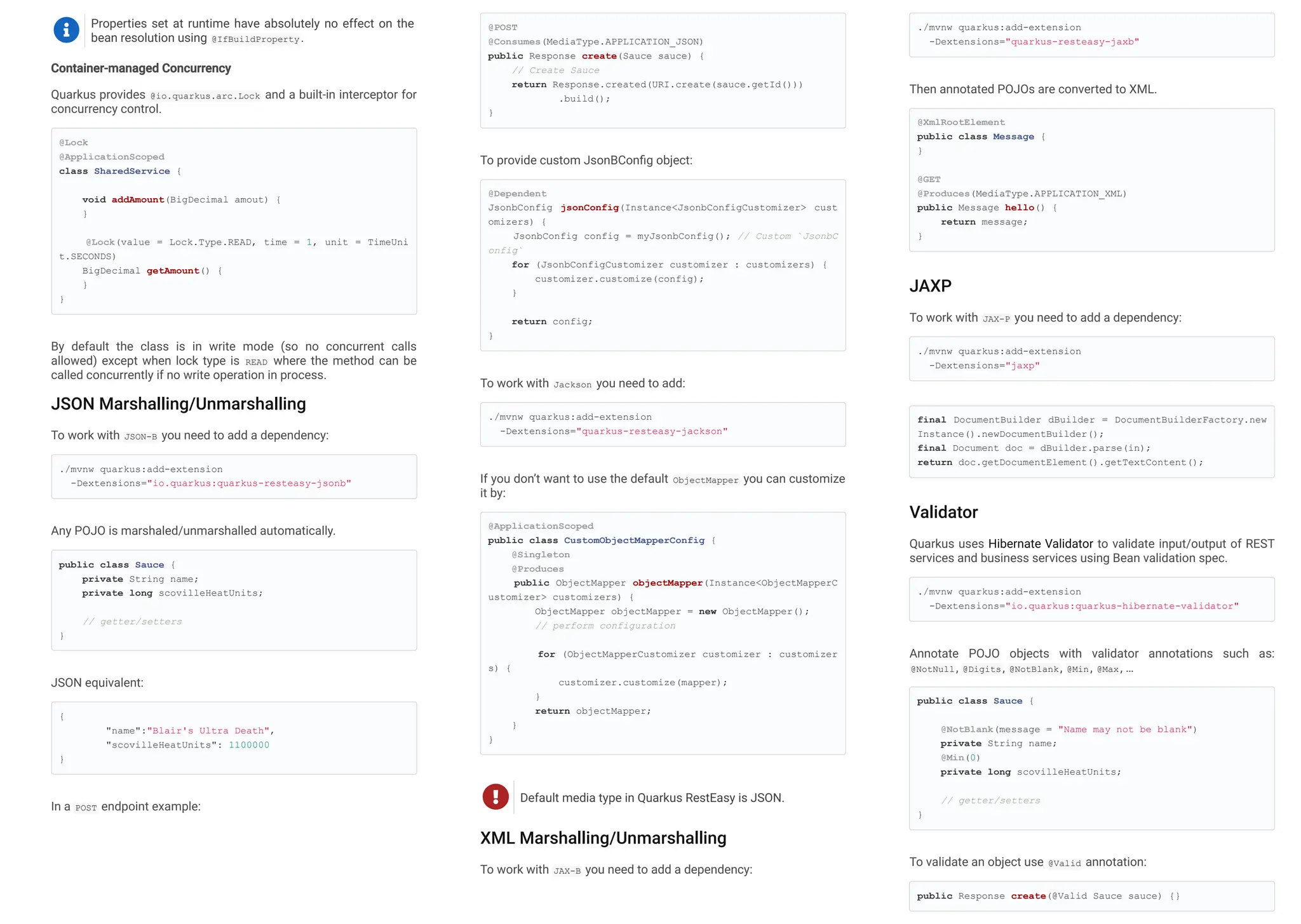Quarkus Annonation And Commands Cheat Sheet Pdf Programming Languages Computing