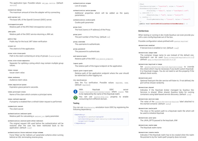 Quarkus Annonation and Commands Cheat Sheet | PPT