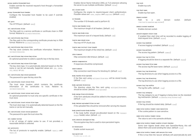 Quarkus Annonation and Commands Cheat Sheet | PPT