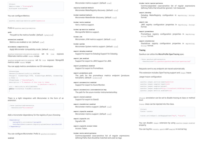 Quarkus Annonation and Commands Cheat Sheet | PPT