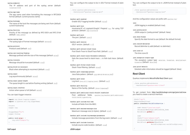 Quarkus Annonation And Commands Cheat Sheet Ppt 