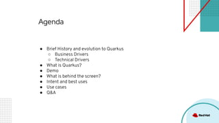Quarkus - a next-generation Kubernetes Native Java framework | PDF