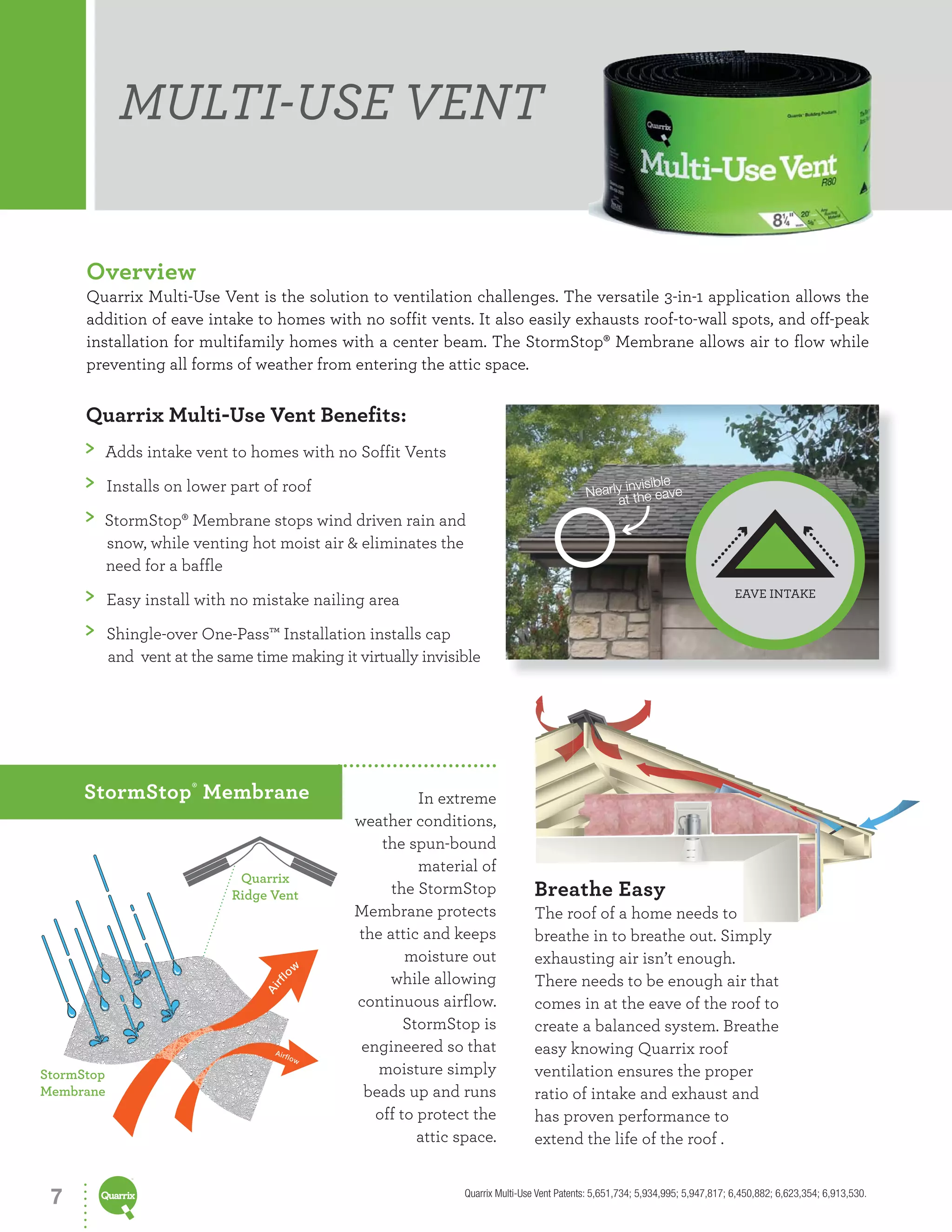 Quarrix Roofing Ventilation Product Guide | PDF