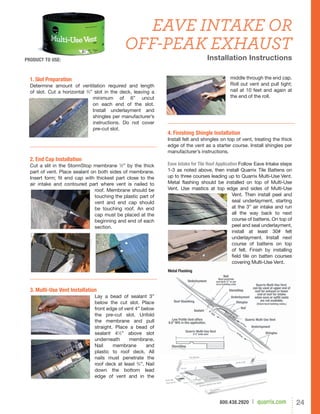 Quarrix Roofing Ventilation Product Guide | PDF