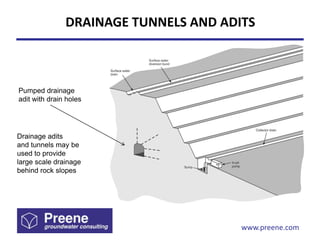 Dewatering for open pit mines and quarries | PPTX